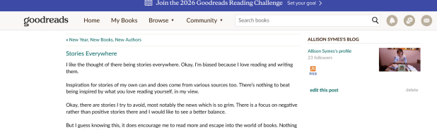 Stories Everywhere – Allison Symes: Collected Works